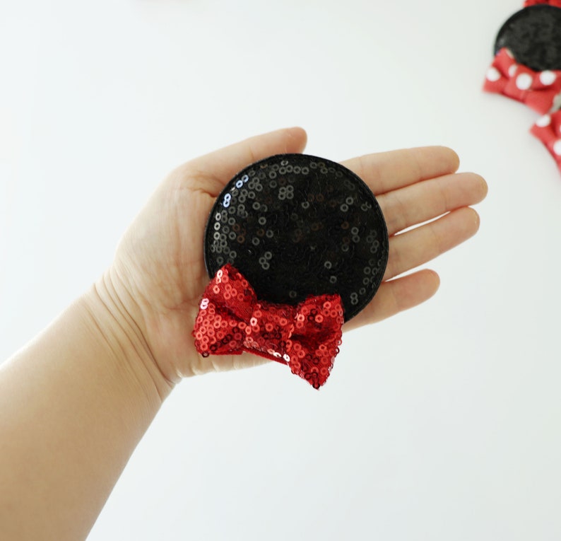 Mickey Ears Hair Clips Mickey Ears Mickey Ears Mouse Ears - Etsy