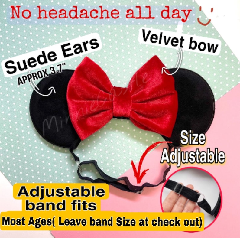 Mickey Ears for Adults, Mickey Ears, Women Mouse Ears, Minnie Ears ...