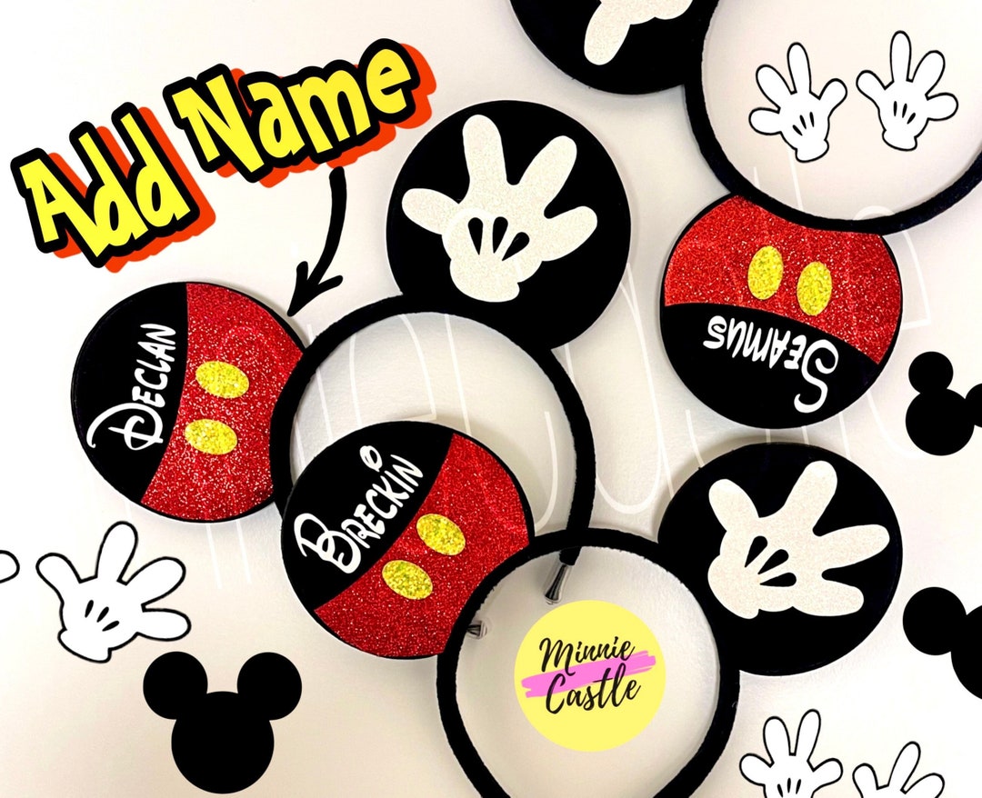 Boy Mickey Ears, Mickey Ears, Personalized Mouse Ears, Birthday Boy ...