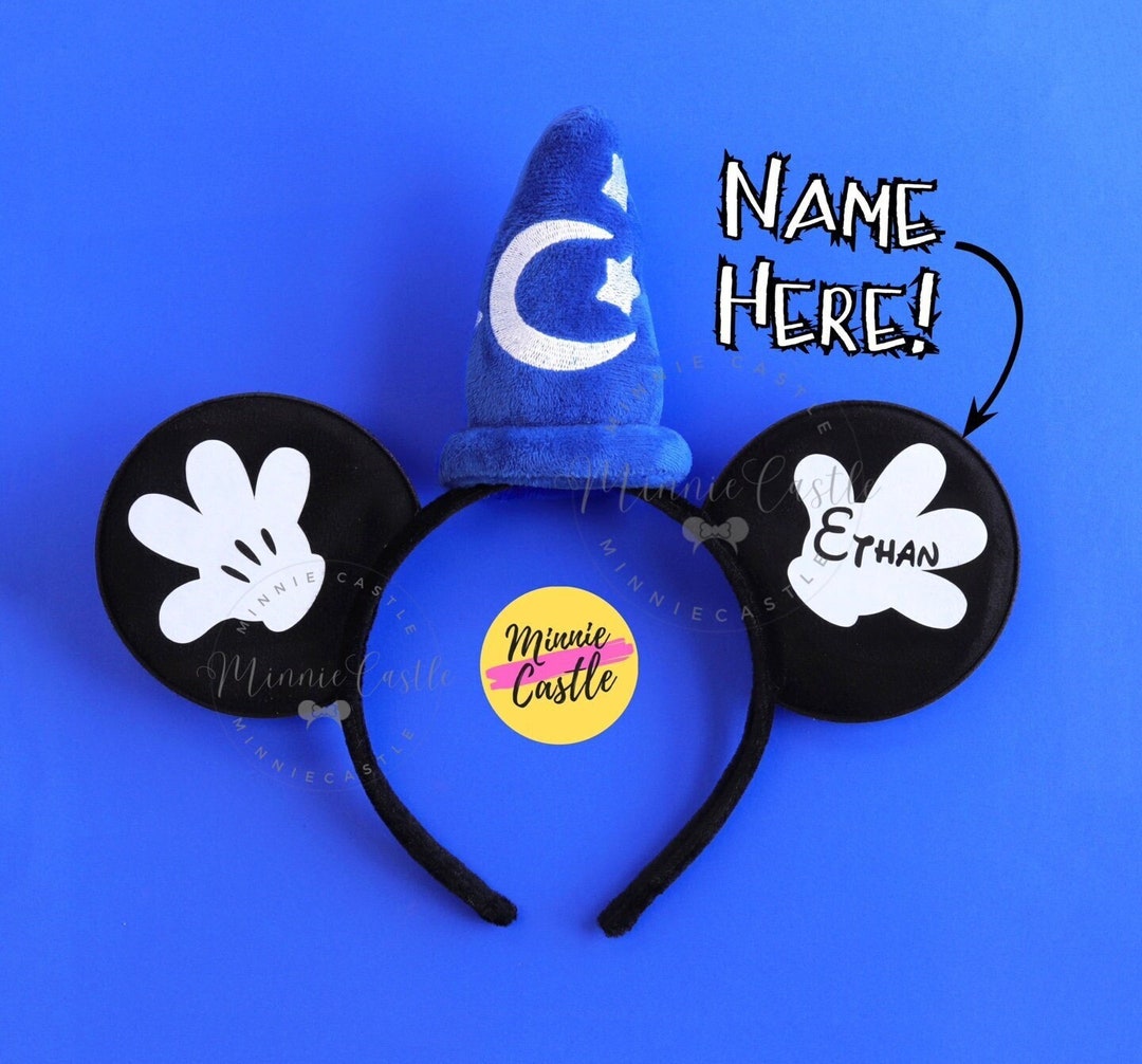 Sorcerer Mickey Ears: Personalized Boy Mouse Ears Headband by Minnie ...
