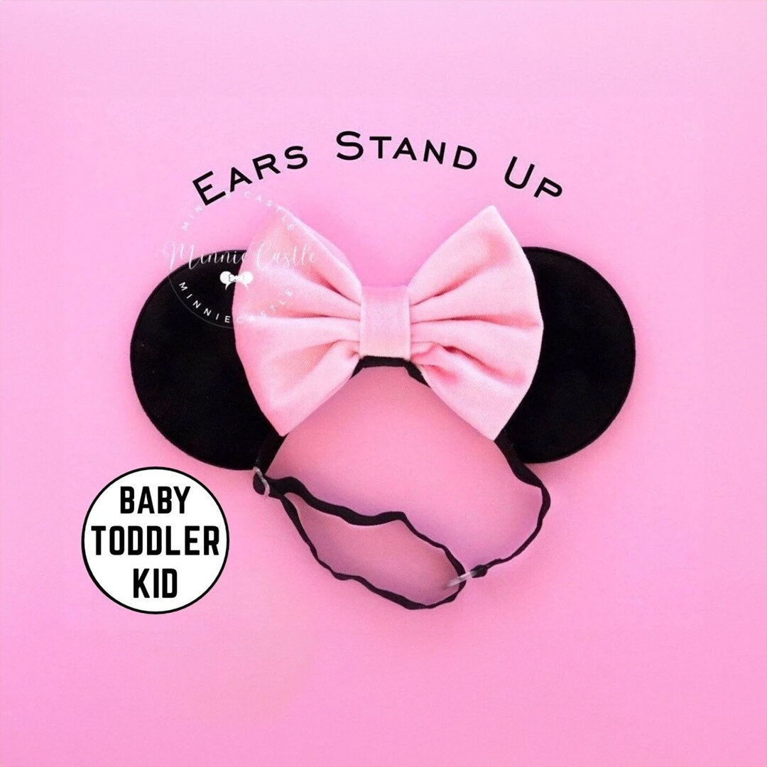Pink Mickey Ears, Mickey Ears, Baby Toddlers Mickey Ears, Velvet Mouse ...