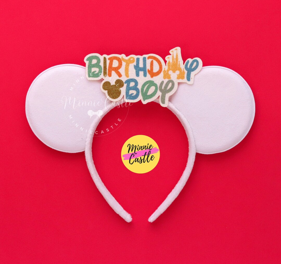 Birthday Boy Ears, Birthday Mickey Ears, Boy Men Mouse Ears, Birthday ...