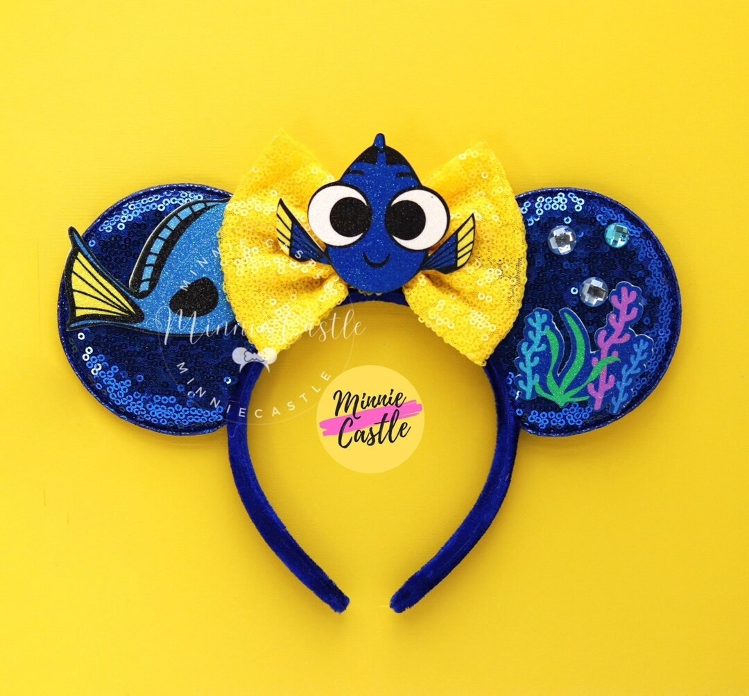 Dory Ears, Dory Mickey Ears, Mickey Ears, Minnie Ears, Finding Blue ...
