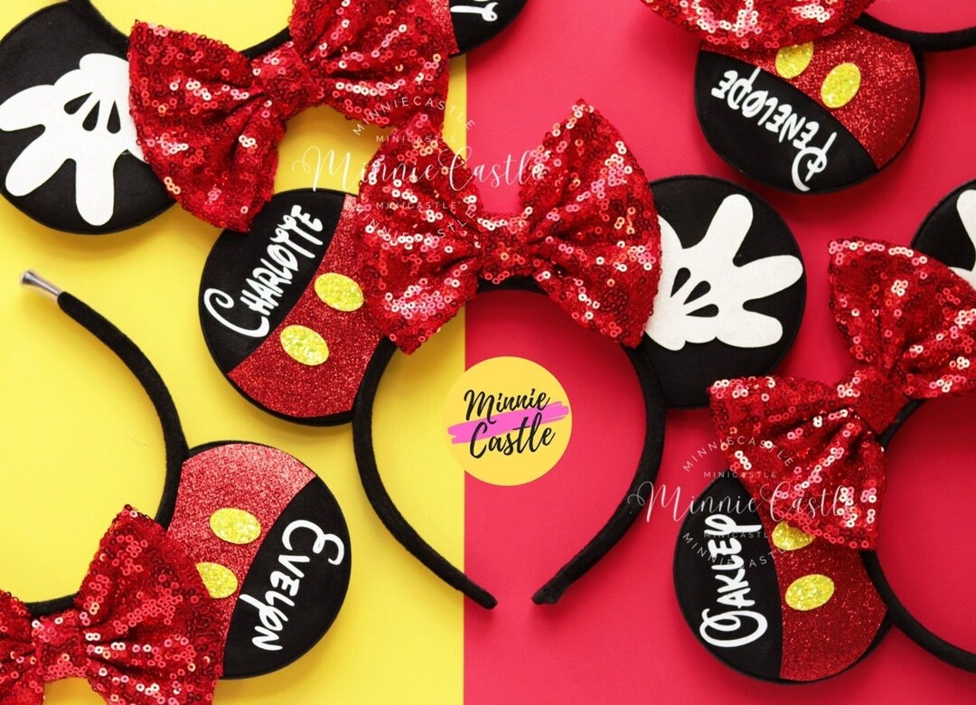 Personalized Mickey Ears, Mickey Ears, Minnie Ears With Name, Minnie ...
