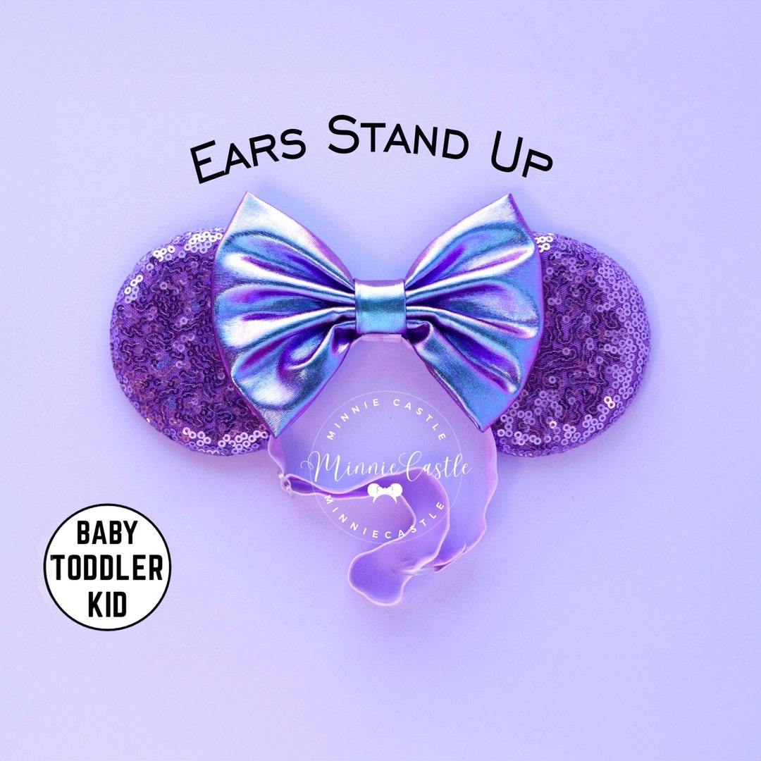 Mickey Ears for Toddlers, Baby Minnie Ears, Mickey Ears, Purple Mouse ...