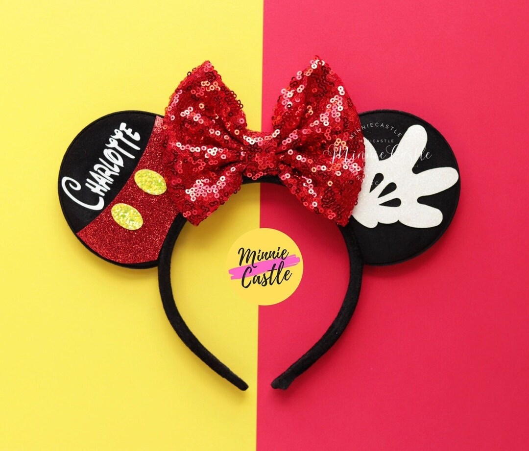 Personalized Mickey Ears, Mickey Ears, Personalized Mouse Ears, Minnie ...