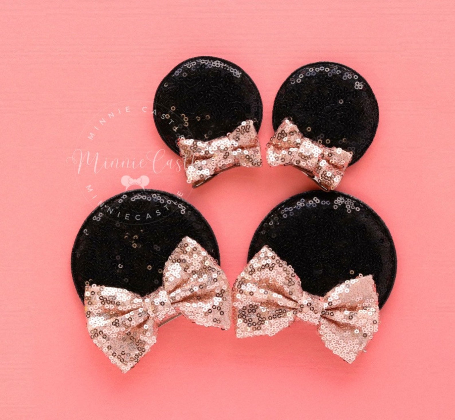 Minnie Ears Hair Clips Mickey Ears Mouse Ears Hair Clips - Etsy
