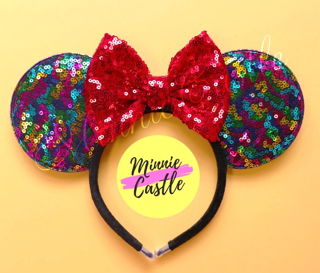 Confetti Mouse Ears, Mickey Ears, Minnie Ears, Rainbow Mouse Ears ...