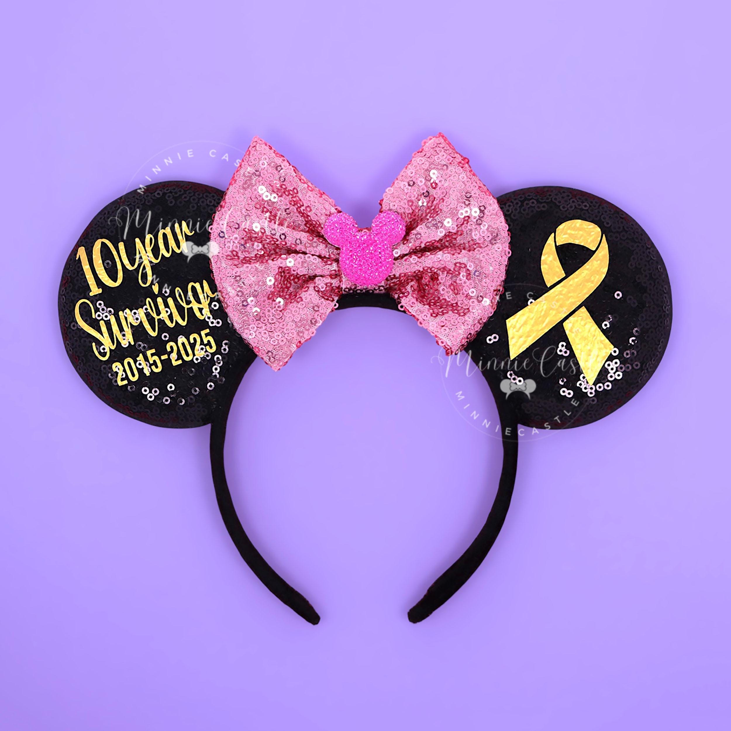 Breast Cancer Awareness Ears, Mickey Ears, Custom Minnie Survivor ...