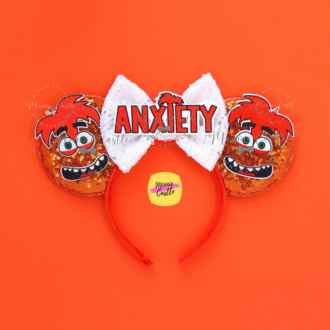 Anxiety Emotion Ears, Mickey Ears, Minnie Ears, Inside and Out, Costume ...