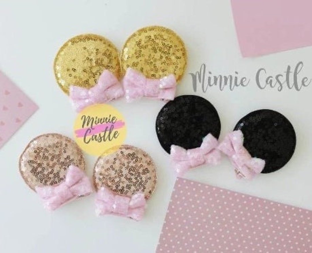 Minnie Ears, Minnie Ear Hair Clip, Mickey Ears Hair Clip, Kids Minnie ...