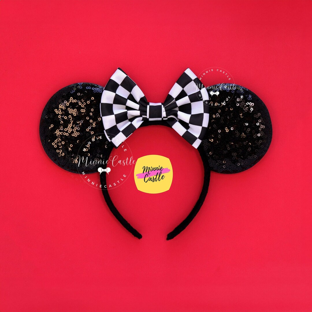 Cars Ears, Mickey Ears, Cars Mouse Ears, Minnie Ears, Race Cars Flag ...