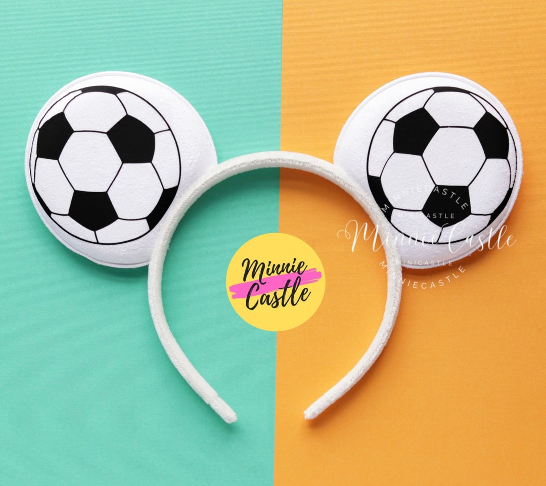Soccer Ball Mickey Ears, Sports Mouse Ears, Mickey Ears for Boys ...