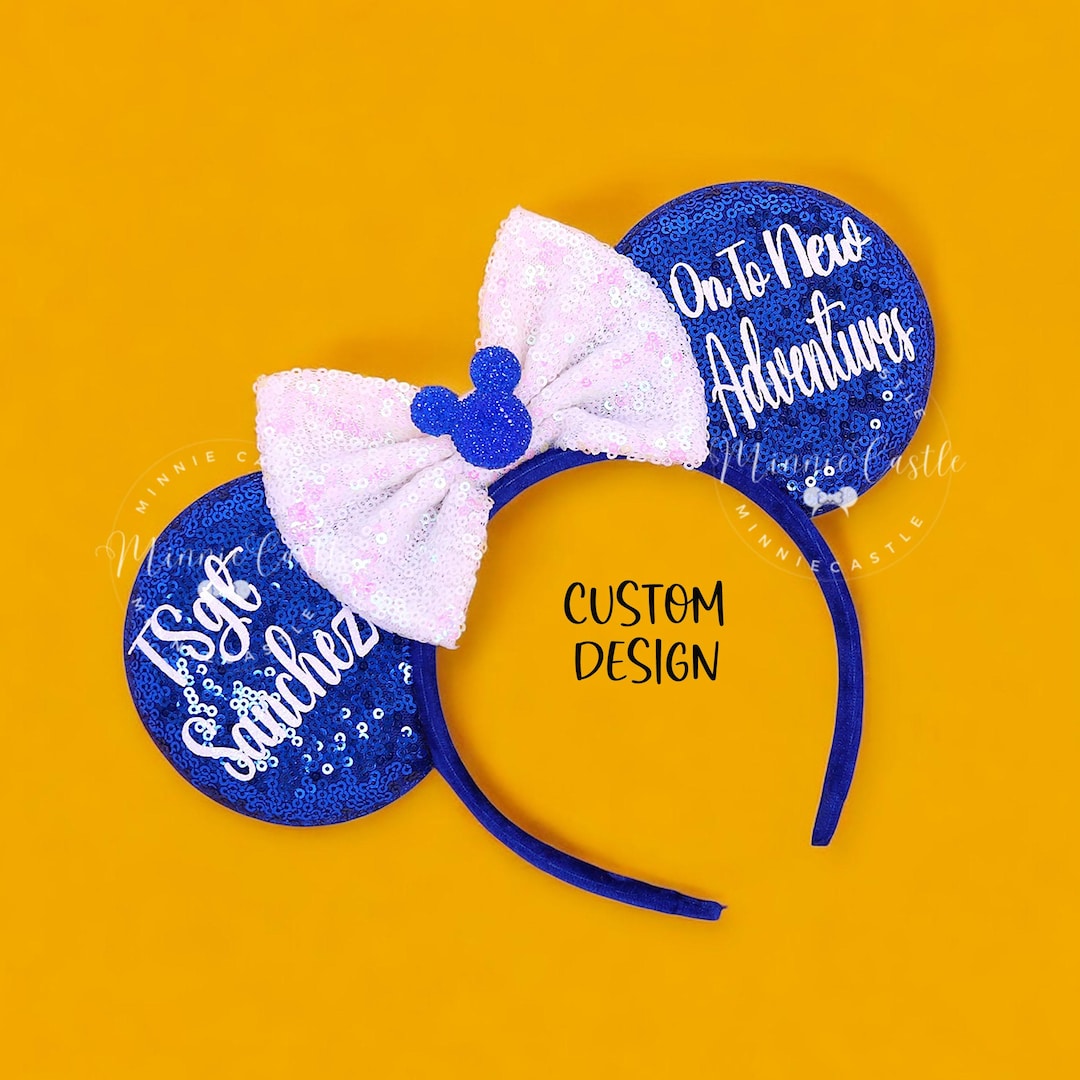 Mickey Ears Custom Headband, Personalized Mouse Ears by Minnie Castle ...