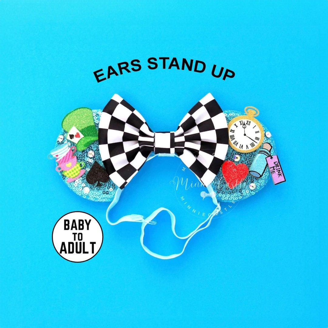 Alice Ears, Mickey Ears, Alice Mickey Ears, Minnie Ears, Mouse Ears W ...