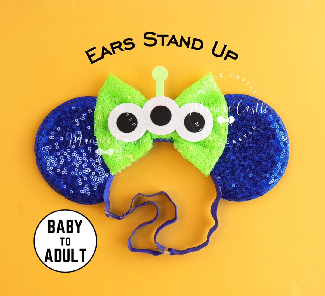 Alien Mickey Ears With Elastic Headband, Minnie Ears, Toy Cowboy Mouse ...