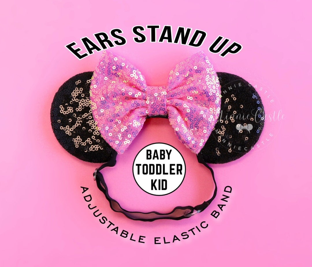 Minnie Ears, Baby Toddlers Mickey Ears, Mouse Ears With Adjustable ...