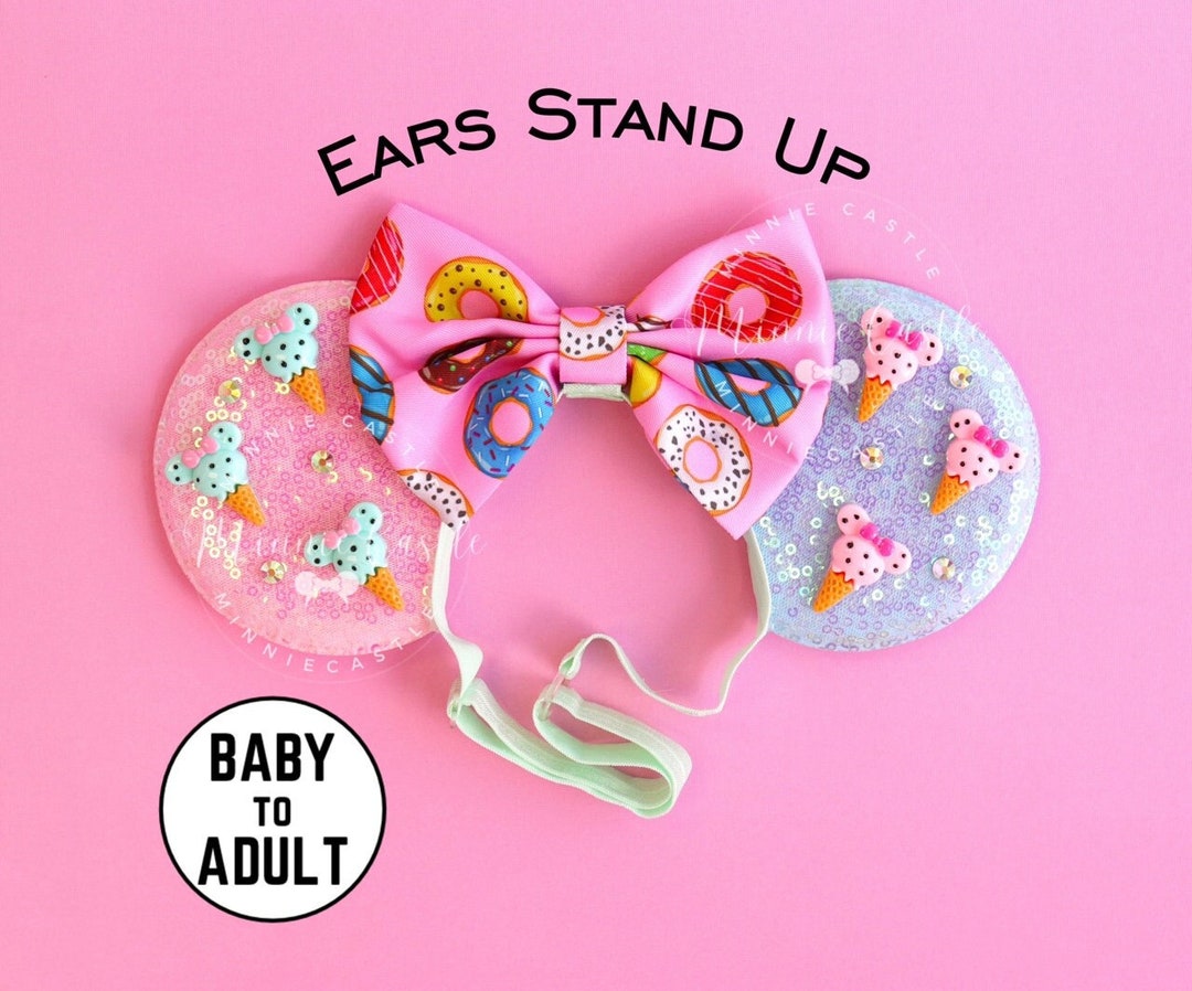 Mickey Ears With Snacks, Donut Mouse Ears, Mickey Ears, Minnie Ears ...