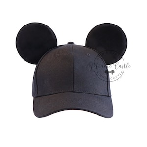 Mickey Ears Hat, White Mickey Ears Baseball Cap, Mouse Ears for Adults ...
