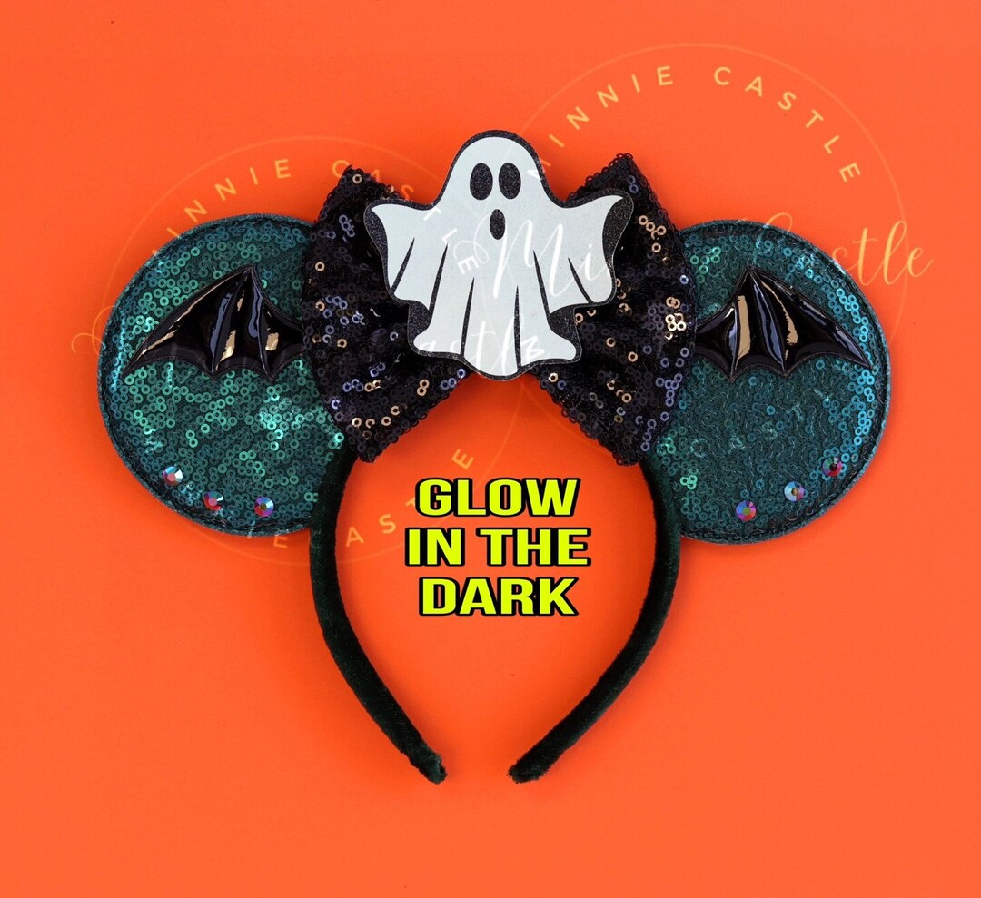 Halloween Ghost Ears, Halloween Mickey Ears, Ghost Mickey Ears, Minnie ...