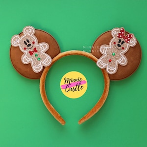 Gingerbread Minnie Ears, Christmas Ears, Gingerbread Ears, Christmas ...