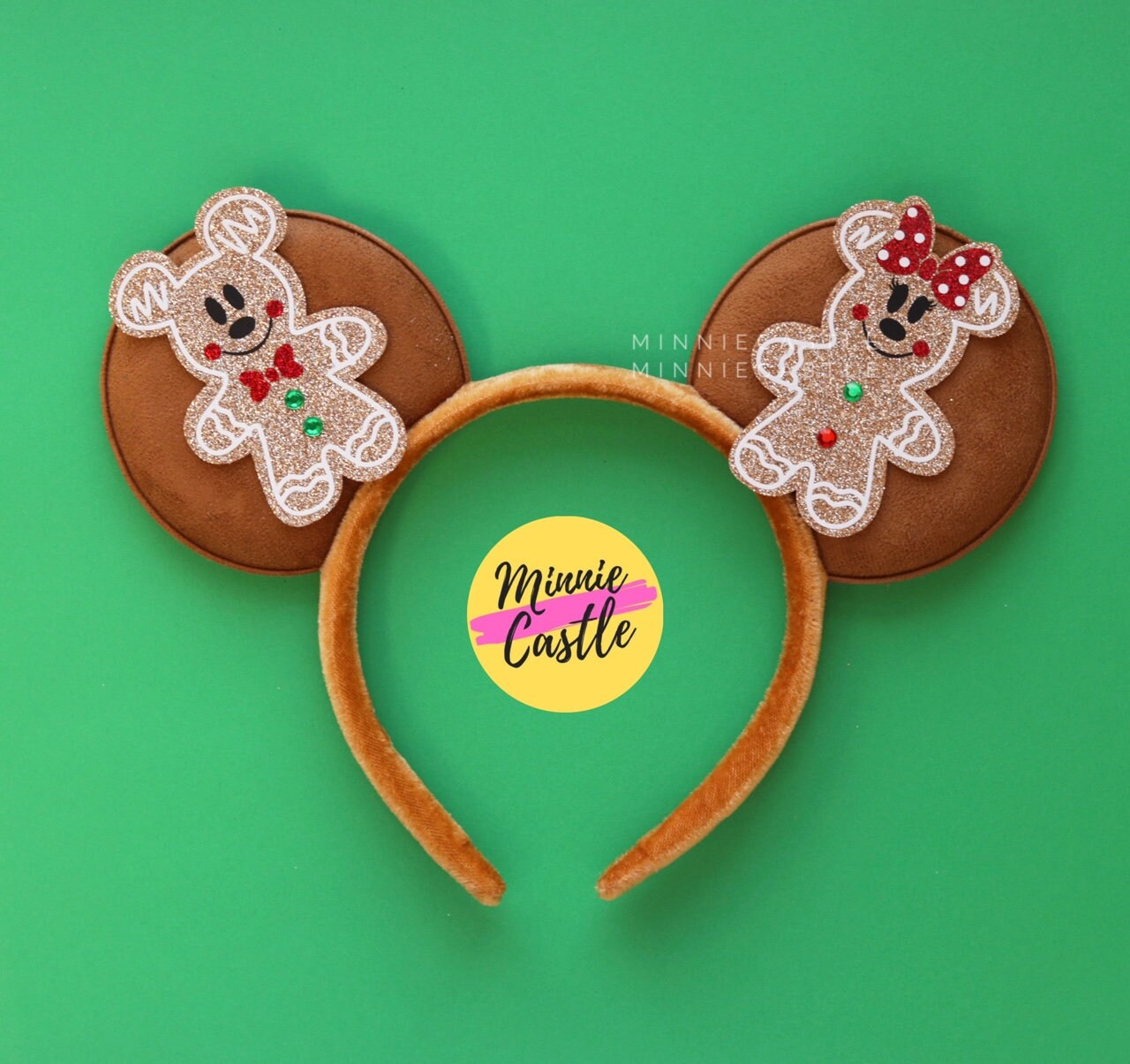 Gingerbread Minnie Ears, Christmas Ears, Gingerbread Ears, Christmas ...