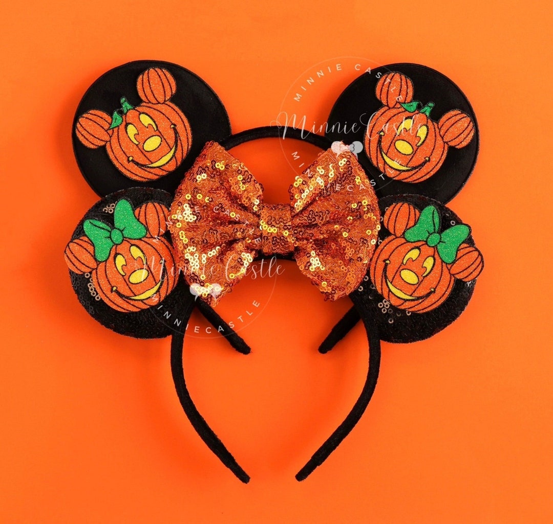 Mickey Ears Halloween, Halloween Pumpkin Ears, Mickey Ears, Minnie Ears ...