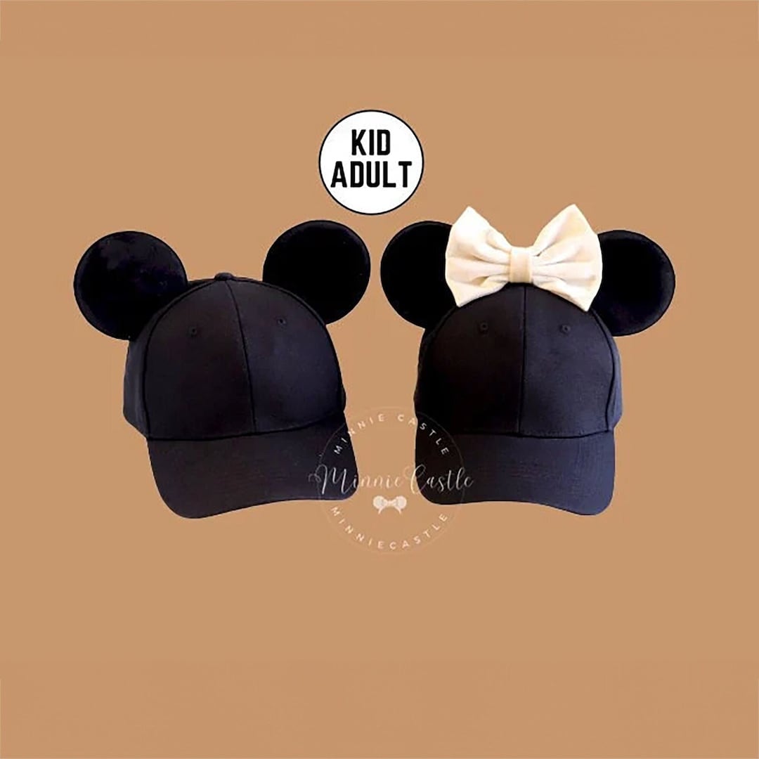 Mickey Ears Hat With Velvet Bow, Mickey Ears Baseball Hat, Minnie Ears ...