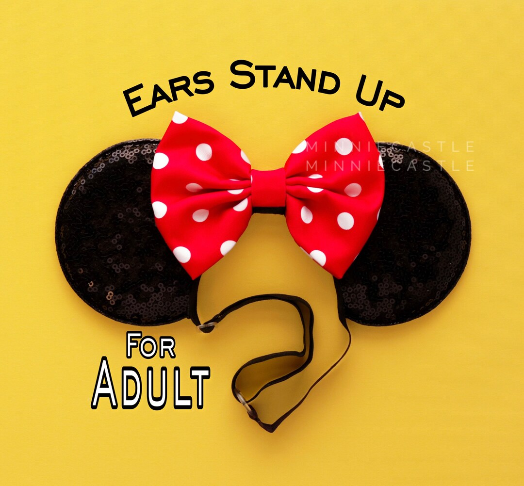 Minnie Ears, Minnie Ears Elastic Headband, Women Adults Mickey Ears ...