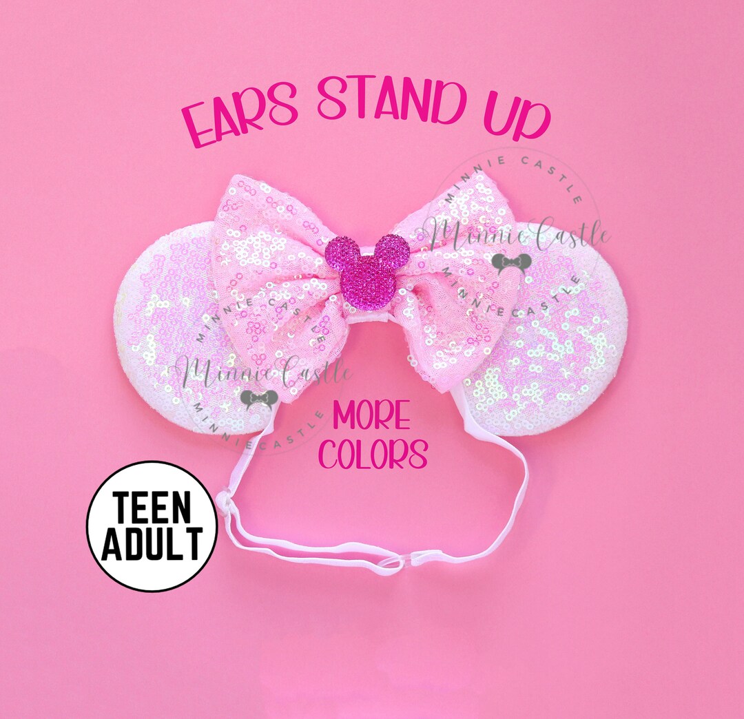 Minnie Ears, Adult Mickey Ears With Elastic Headband, Woman Mickey Ears ...