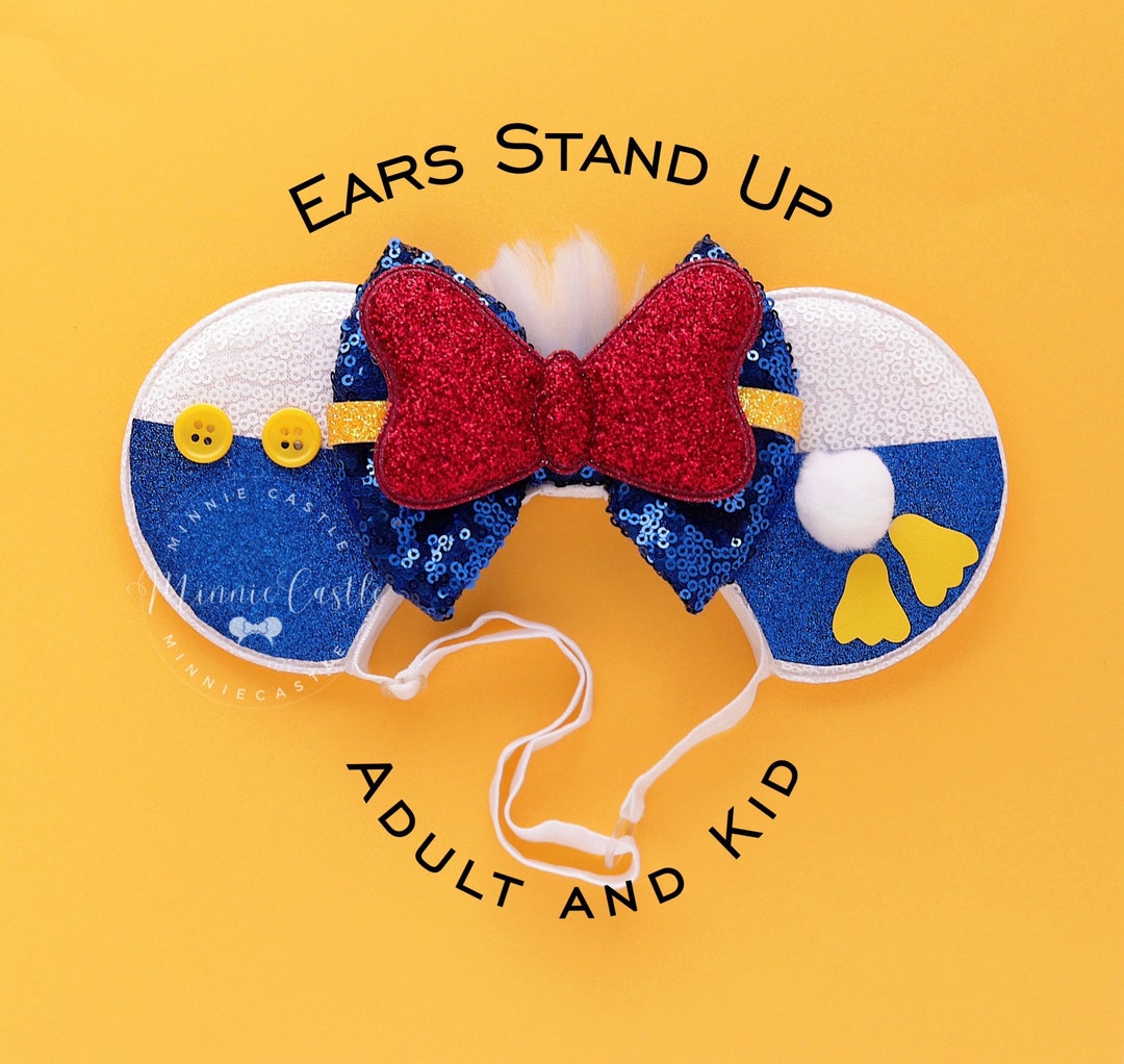 Donald Mickey Ears, Mickey Ears, White Duck Mouse Ears, Minnie Ears ...