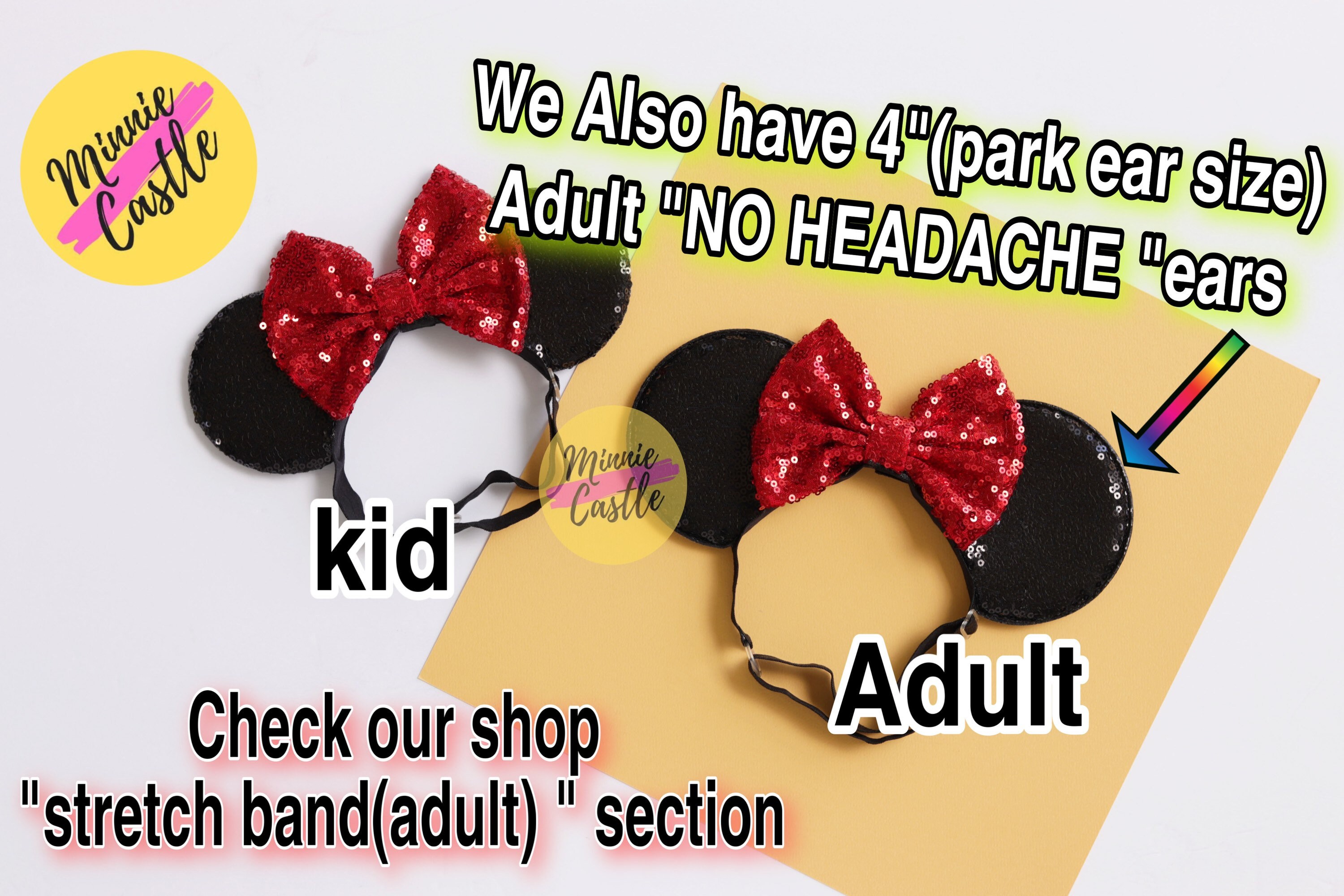 First Birthday Mickey Ear, Custom Age Minnie Ear, Toddler & Kid Mouse ...