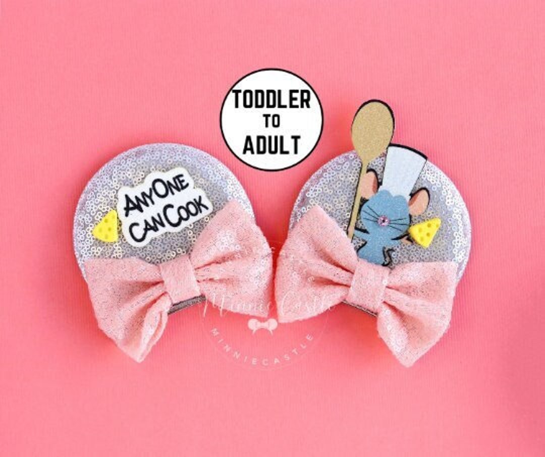 Remy Ears, Mickey Ears Hair Clips, Remy Mickey Ears, Minnie Ears, Mouse ...