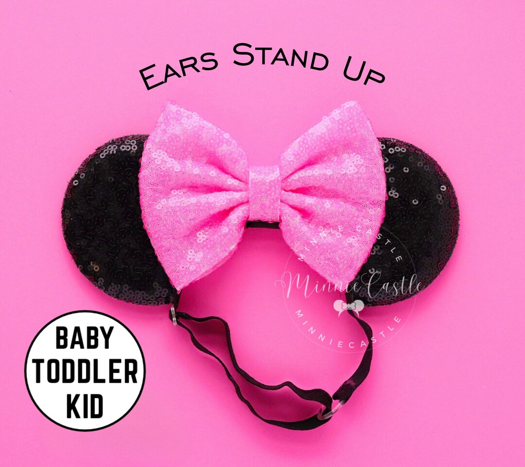 Minnie Ears, Hot Pink Mickey Ears, Baby Toddlers Mouse Ears, Mickey ...