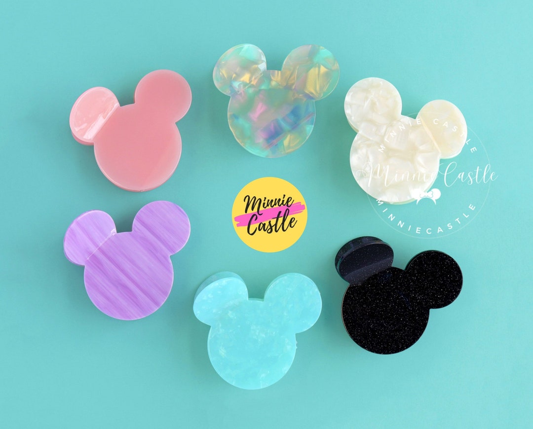 Mickey Claw Clip, Mickey Ears Hair Clips, LARGE Mouse Ears Claw Clip ...