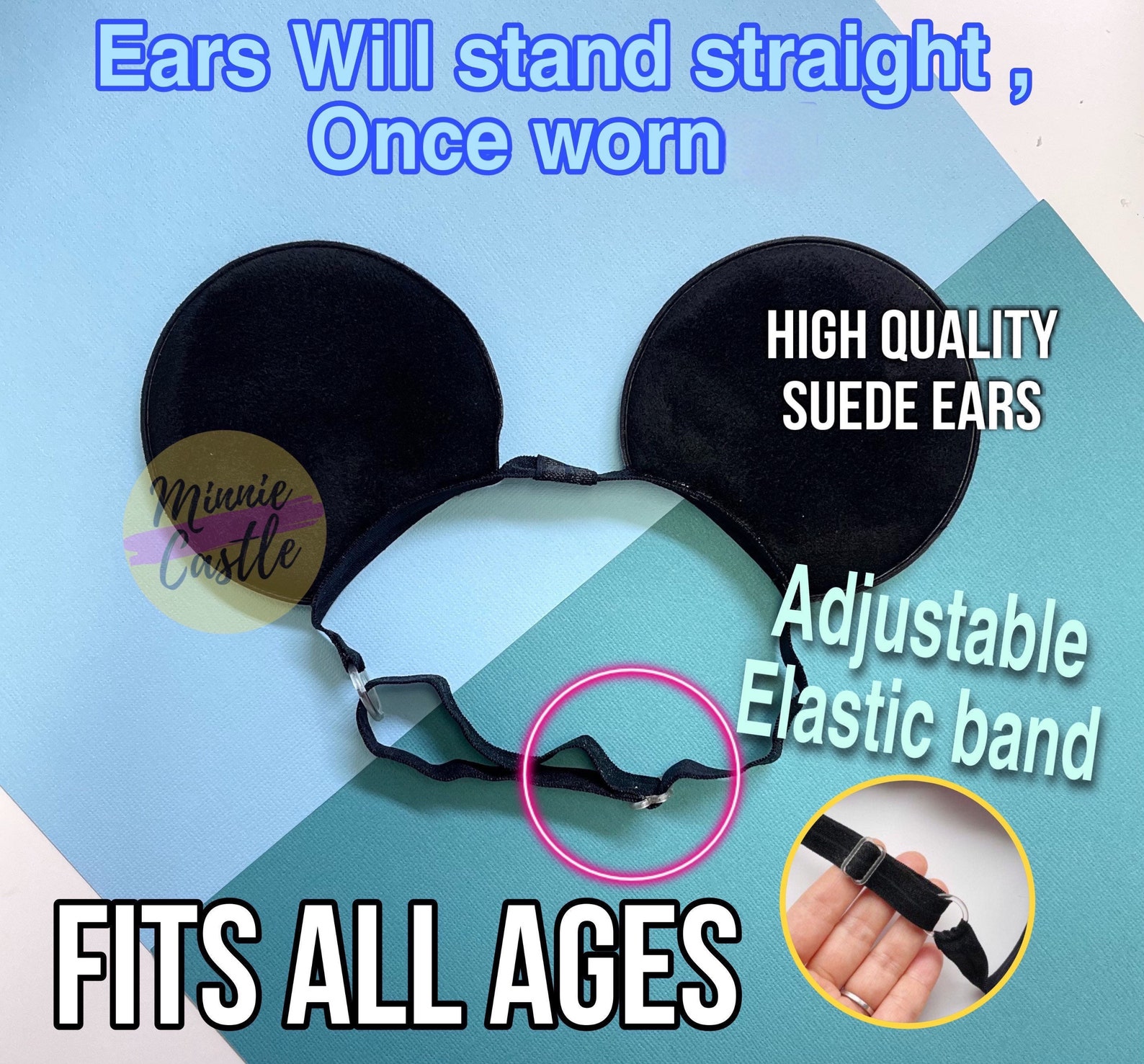 Plut Mickey Ears, Mickey Ears, Boy Mouse Ears, Baby Boy Elastic ...