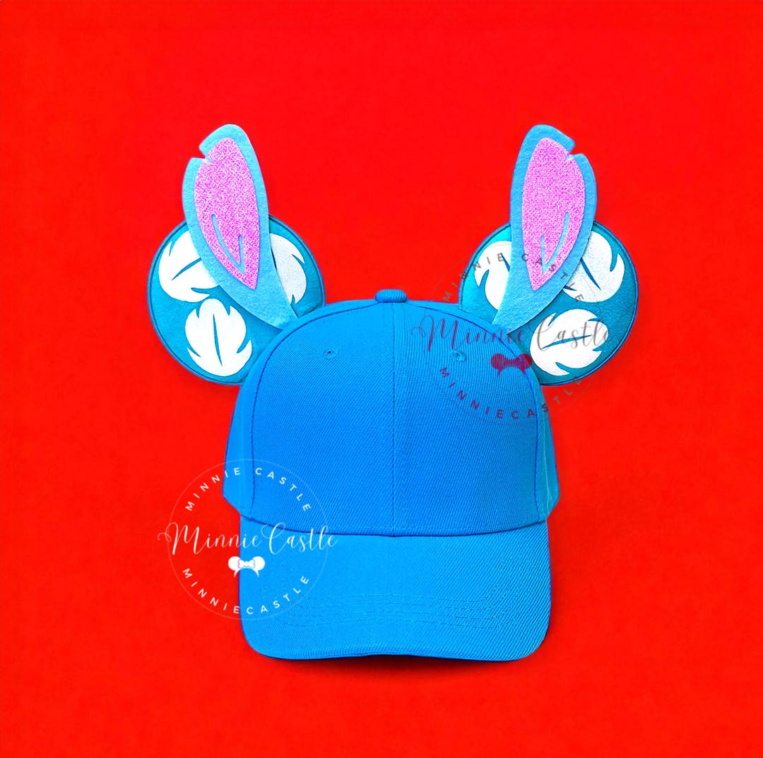 Stich Mouse Ears Mickey Hat for Boys & Men: Cyan Baseball Cap by Minnie ...