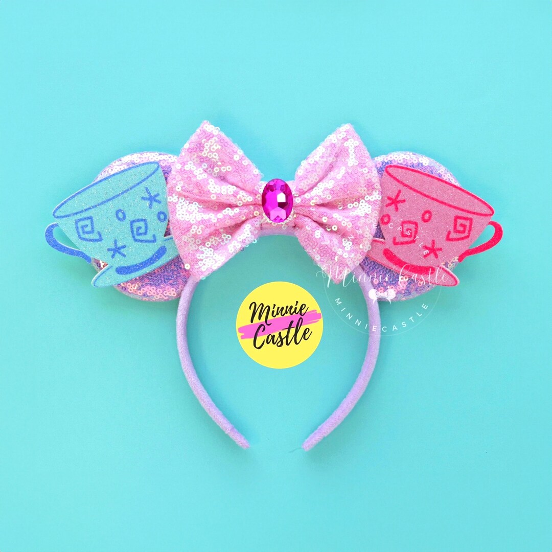 Mickey Tea Cup Ride Ears, Mickey Ears, Alice Mouse Ears, Minnie Ears ...