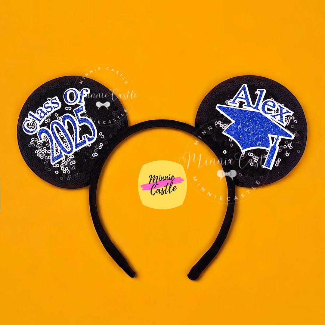 Graduation Mickey Ears: Class of 2026, Personalized Mouse Ears Headband ...