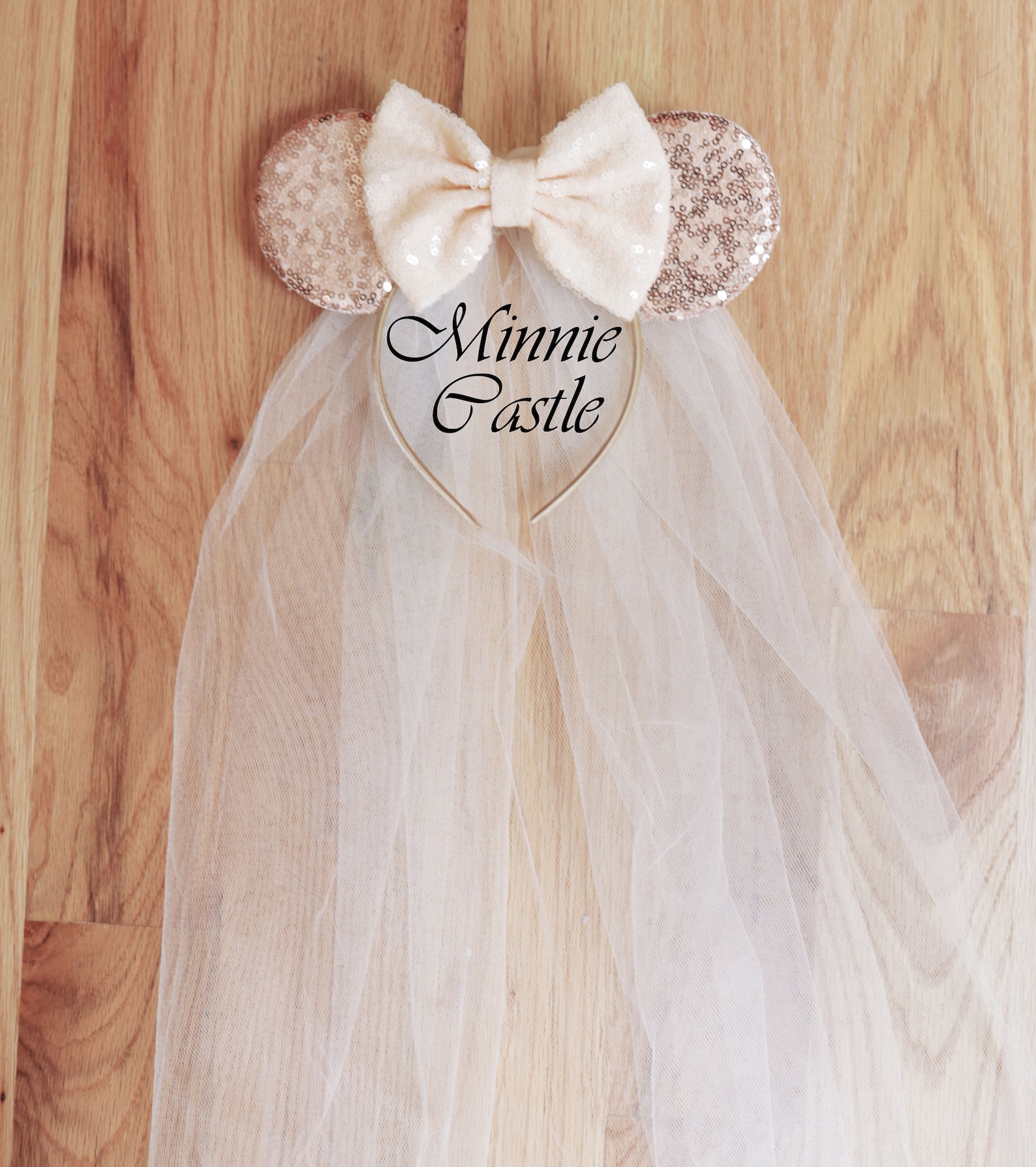 Bride Minnie Ears, Bride Mickey Ears With Veil , Bride Ears, White ...