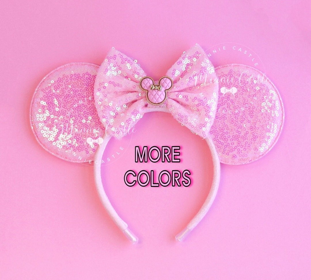 Candy Pink Mickey Ears, Minnie Charm Mouse Ears, Mickey Ears, Minnie ...