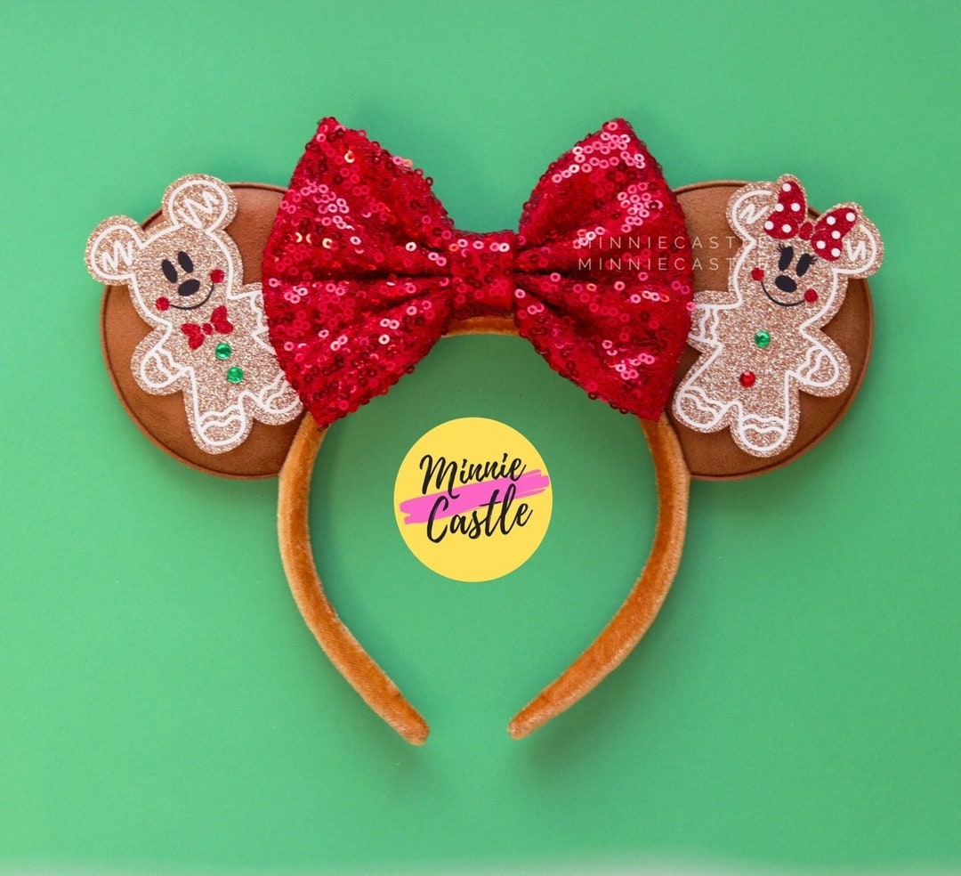 Gingerbread Minnie Ears, Christmas Ears, Gingerbread Ears, Christmas ...