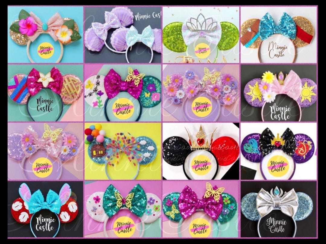 Princess Sequin Mouse Ears | Sparkle Costume Headband for Kids & Adults ...
