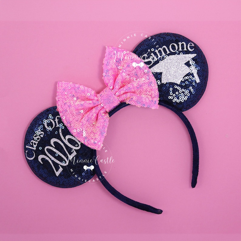 Graduation Mickey Ears, Senior Minnie Ears, 2026 Graduation Hat Mouse ...