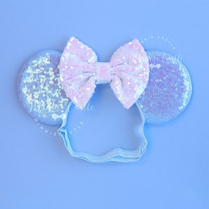 Minnie Ears, Baby Blue Iridescent Mickey Ears, Women Adult Mouse Ears ...