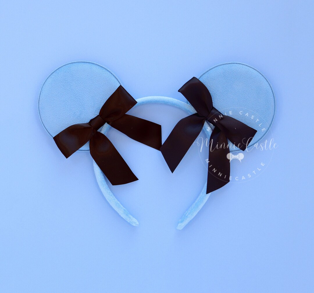Alice Mickey Ears, Mickey Ears, Satin Bow Mouse Ears, Coquette Ribbon ...