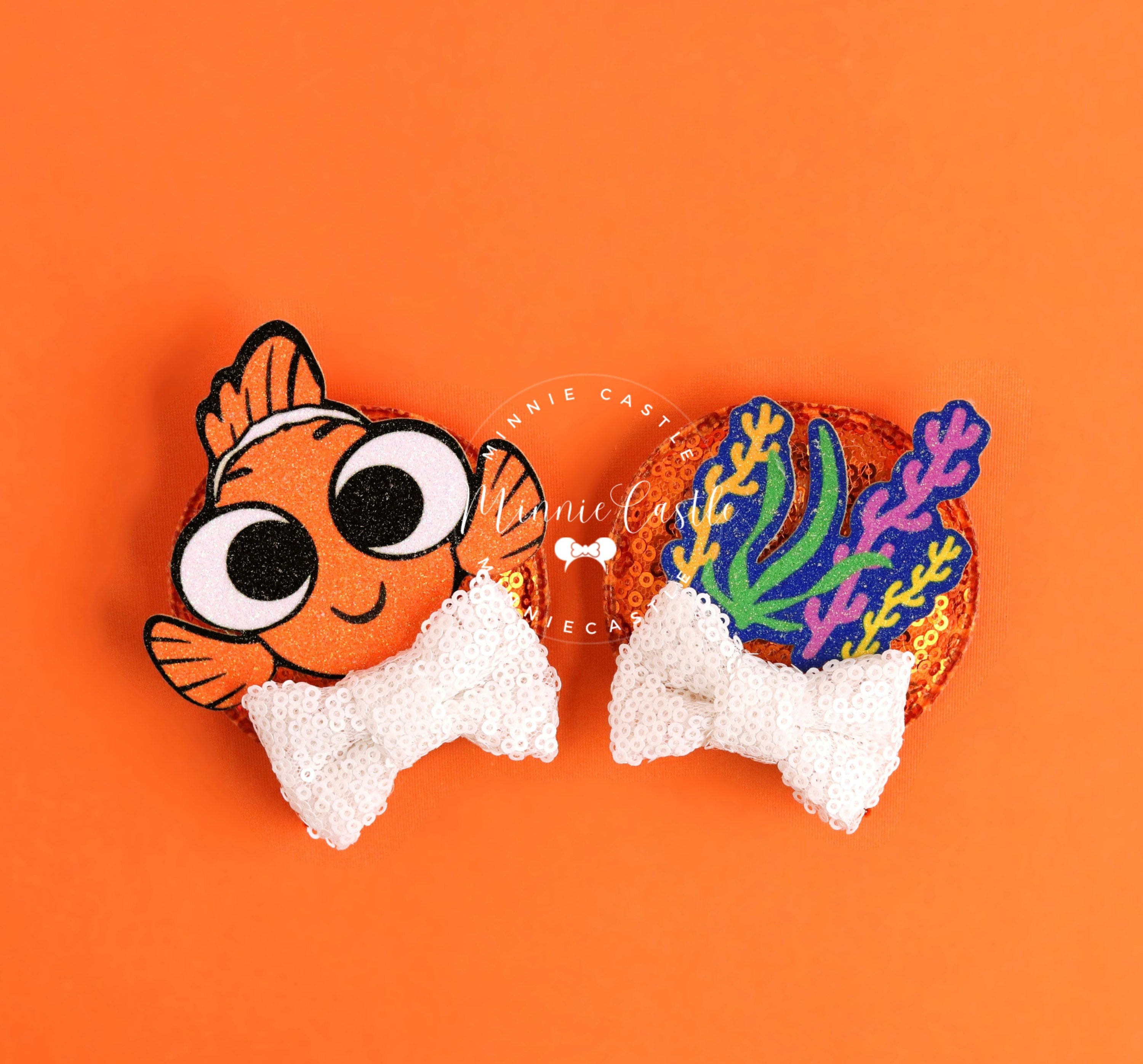 Nemo and Dory Ears, Mickey Ears Hair Clips, Dory Mickey Ears, Nemo ...