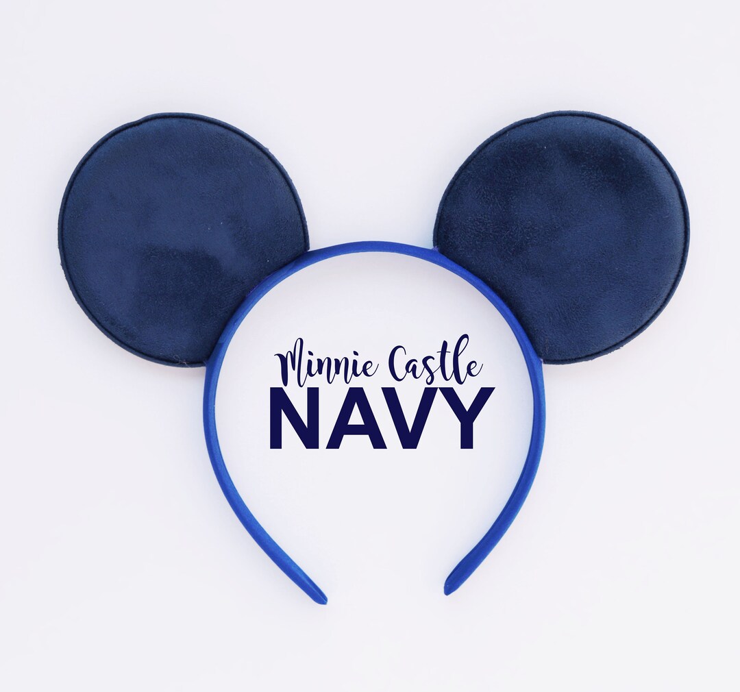 Navy Blue Mickey Ears, Minnie Ears, Mickey Mouse Ears, Navy Mickey Ears, Navy Blue Ears, Mickey ...