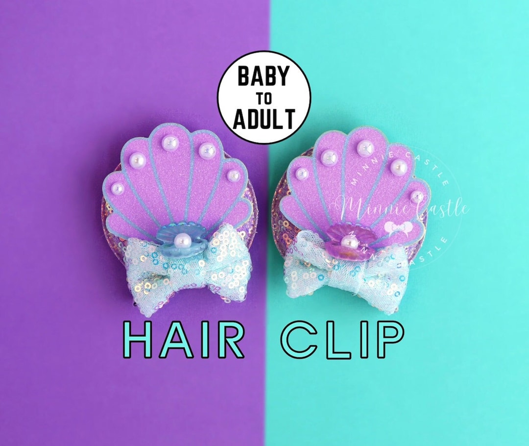 Mermaid Ears, Minnie Ears Hair Clips, Mickey Ears, Minnie Ears, Toddler ...