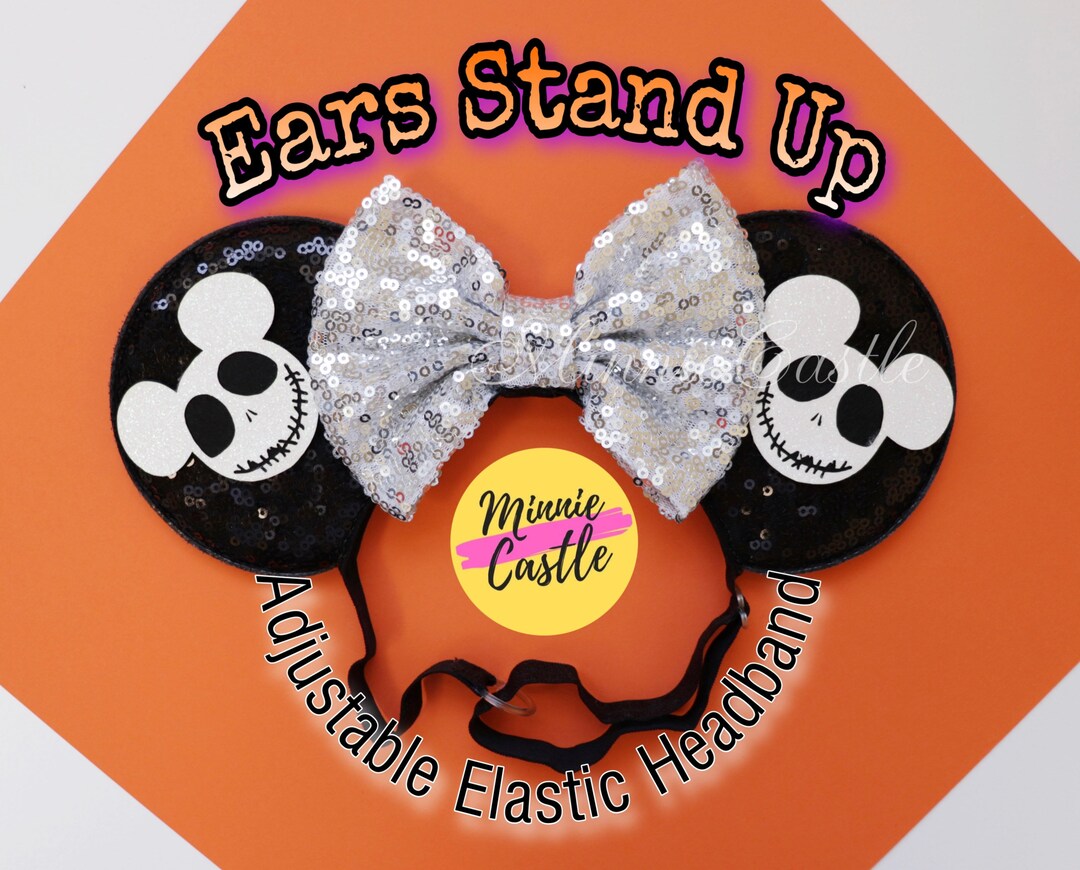 Halloween Ears, Halloween Mickey Ears With Elastic Headband, Women ...
